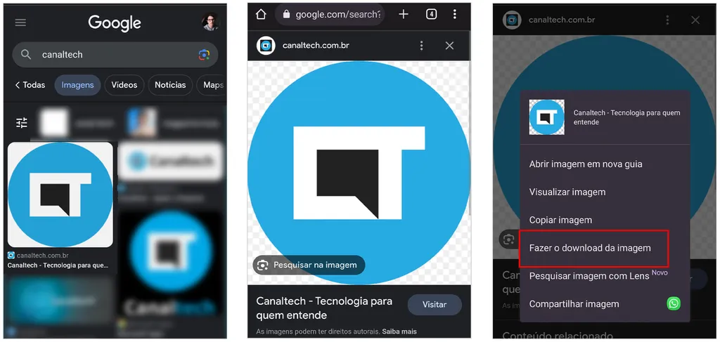 Como salvar ou baixar imagens do Google - GA Suporte Tech