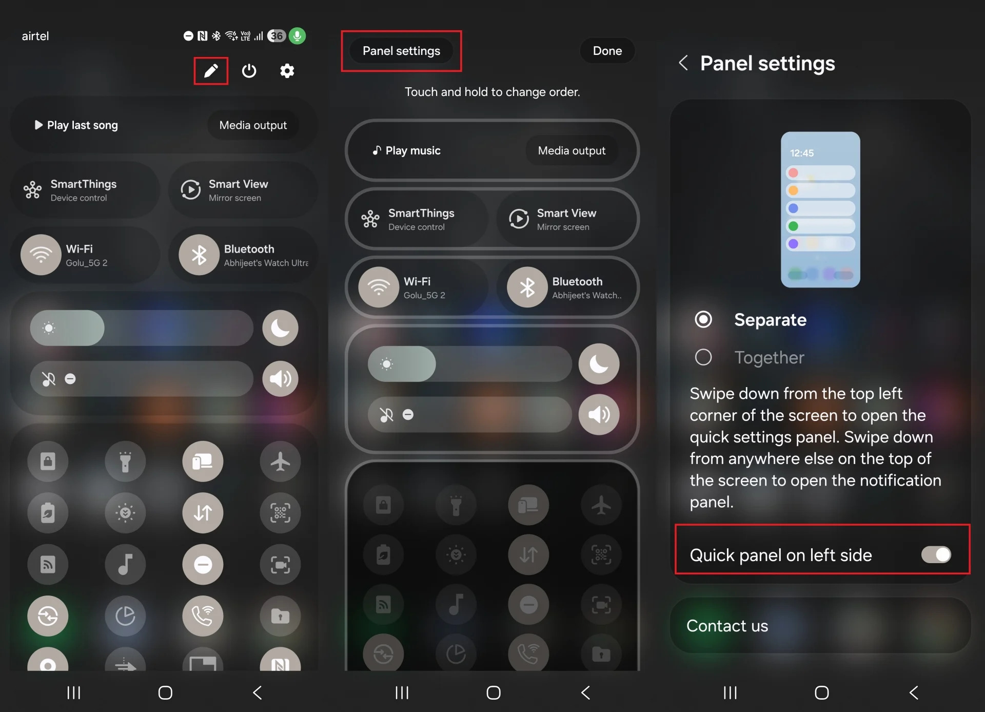 One UI 7 agora permite escolher qual canto abre as configurações ...