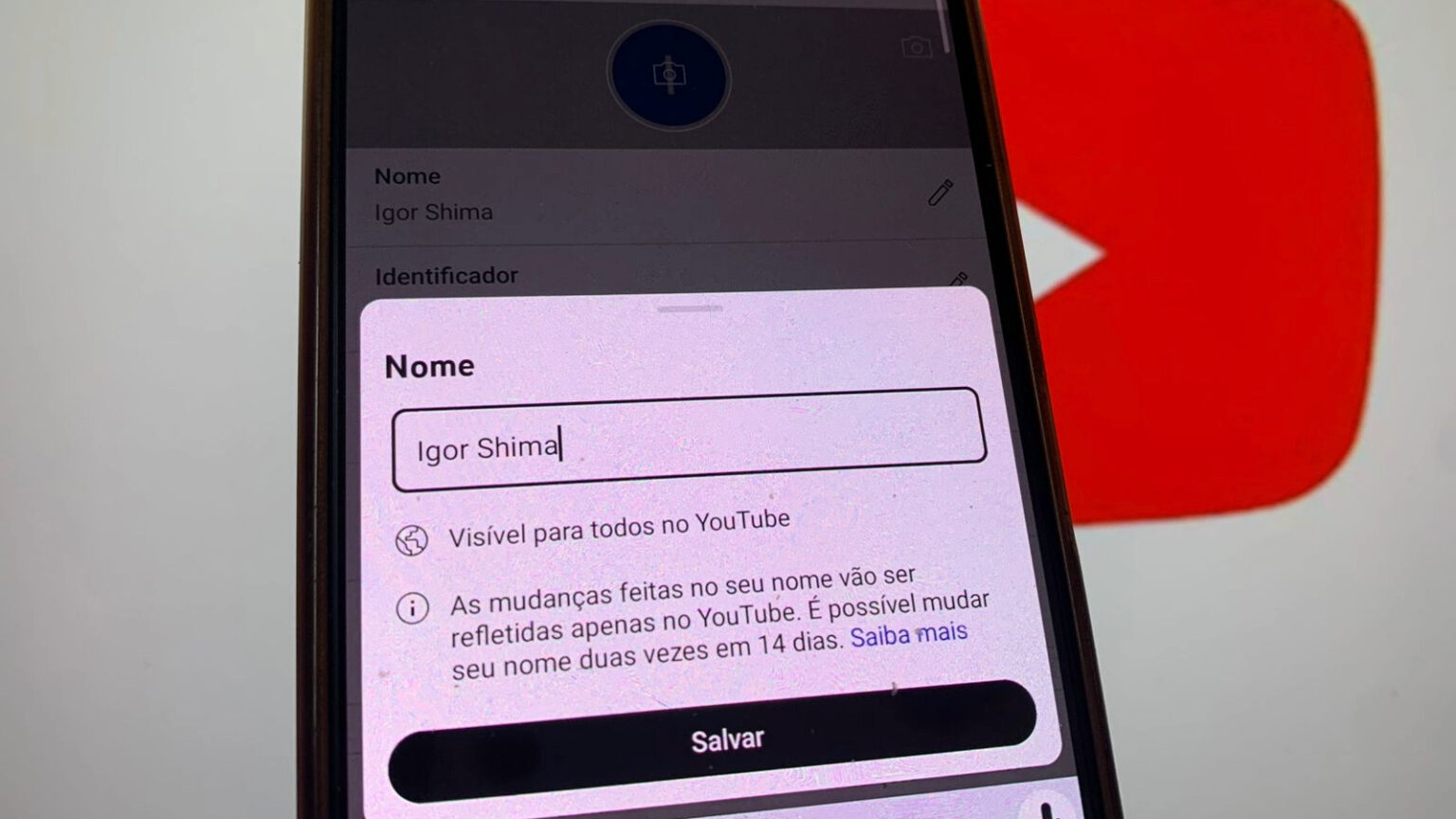 Como mudar o nome de um canal no YouTube pelo celular ou PC - GA Suporte Tech
