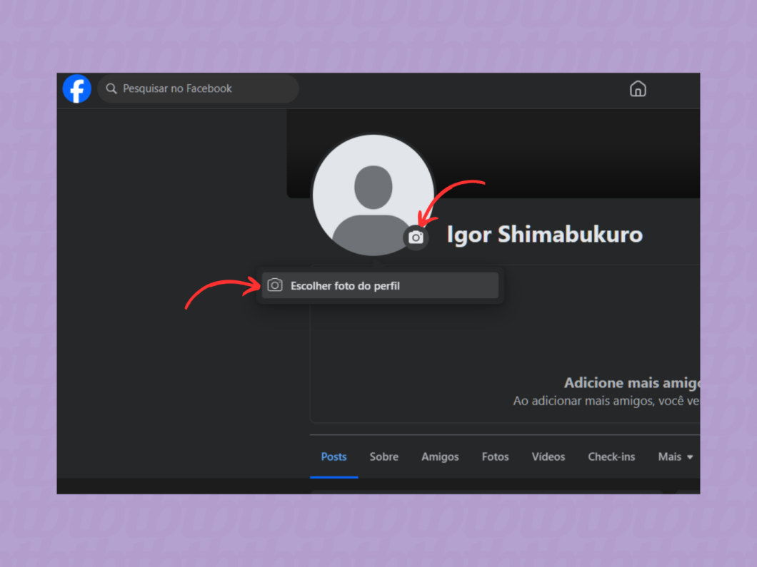 Como colocar a foto inteira no perfil do Facebook - GA Suporte Tech