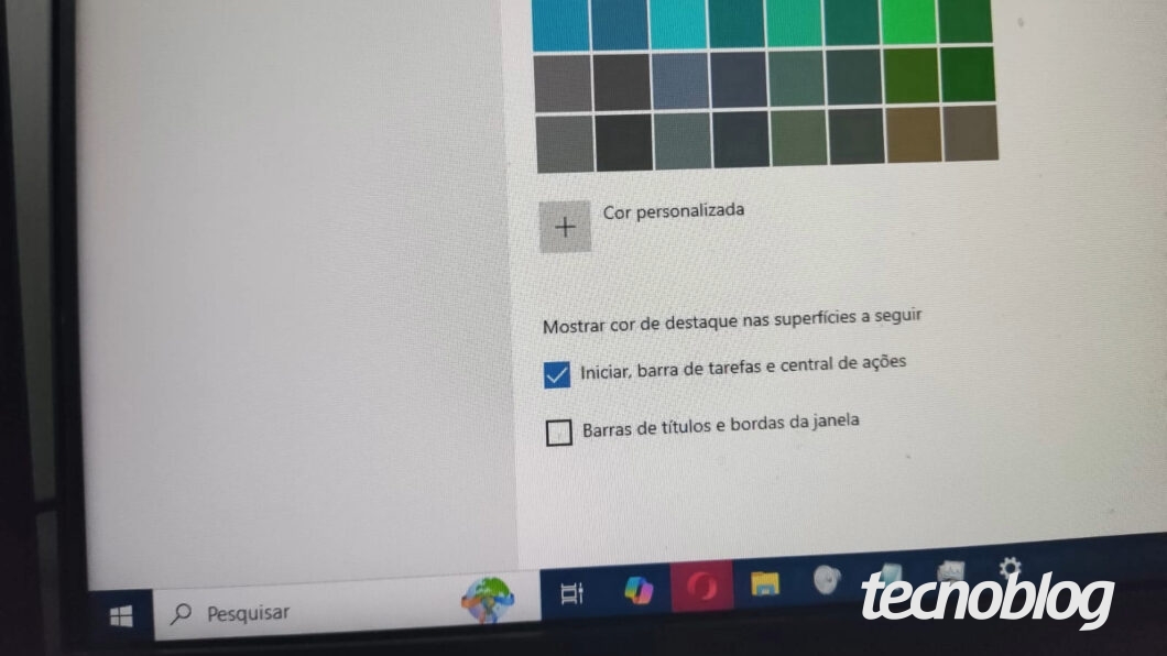 Como mudar a cor da barra de tarefas do Windows 10 ou 11 - GA Suporte Tech