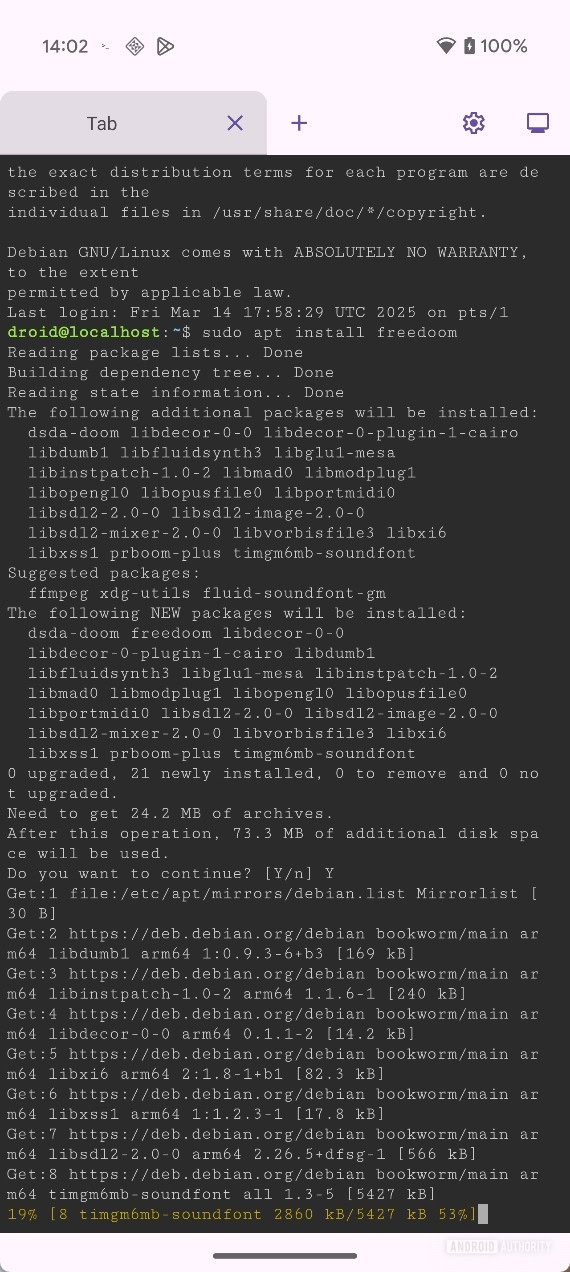 O aplicativo Linux Terminal do Android adiciona guias para que você ...
