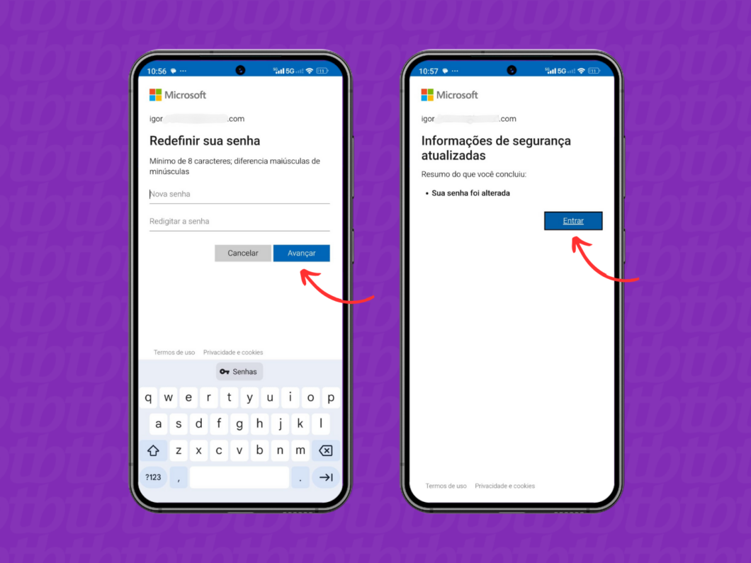 Como alterar a senha do Outlook pelo celular ou PC - GA Suporte Tech