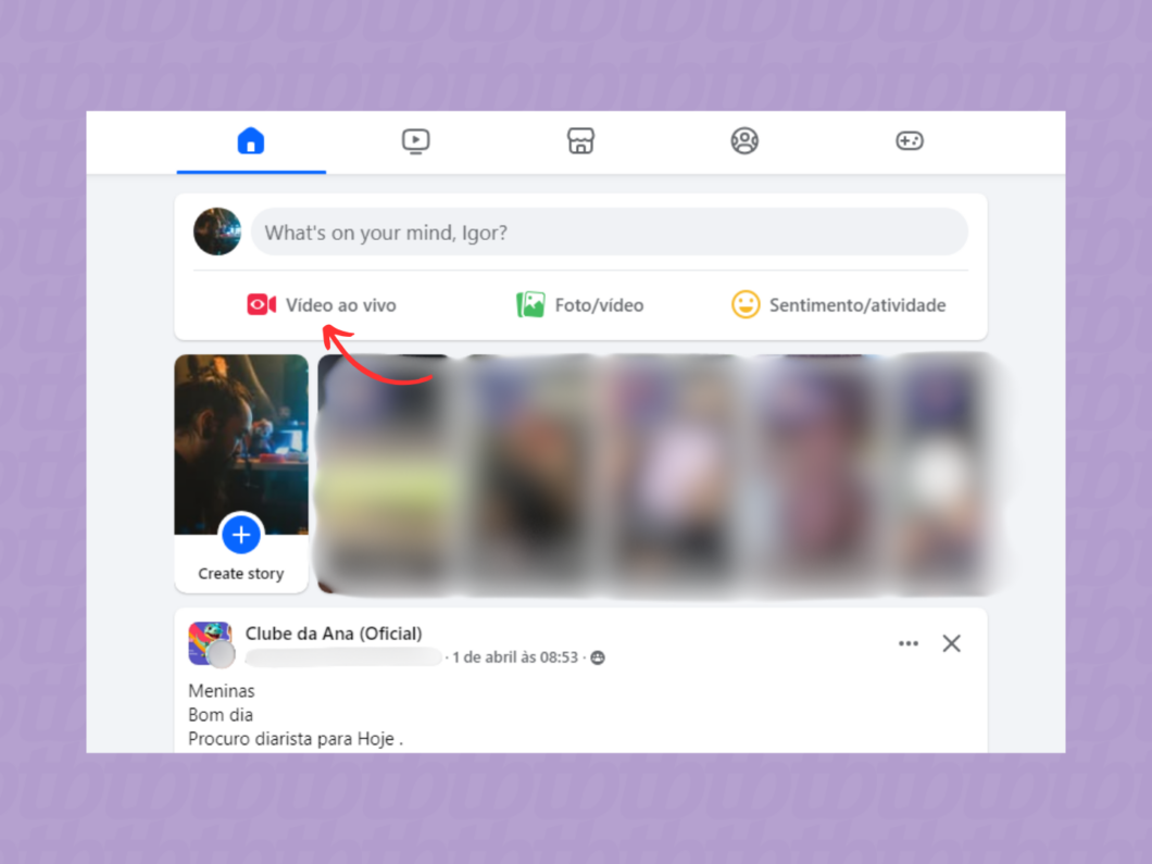 Como fazer uma live no Facebook pelo celular ou PC - GA Suporte Tech
