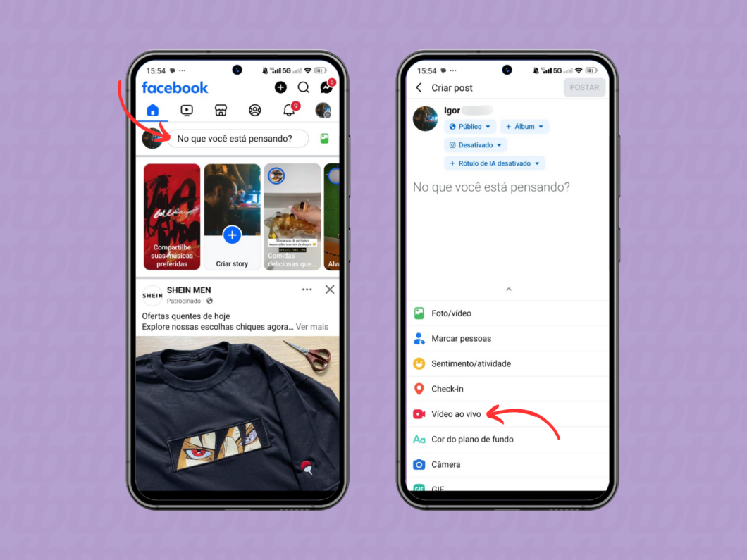 Como fazer uma live no Facebook pelo celular ou PC - GA Suporte Tech