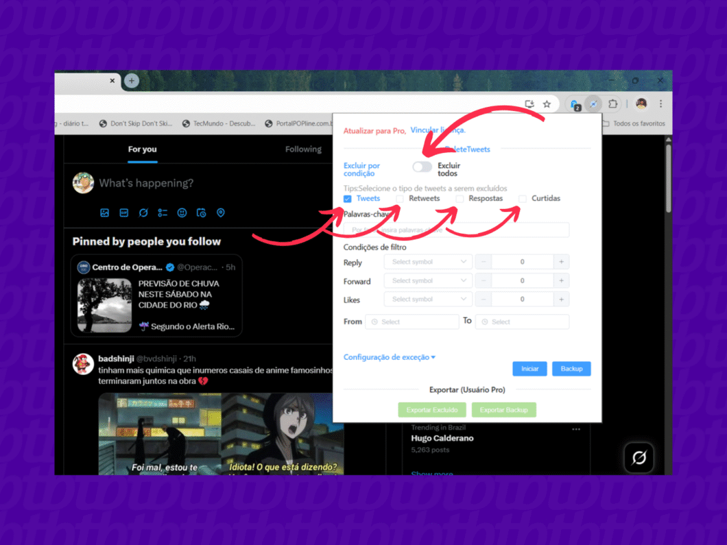 Como apagar todos os tweets do X (Twitter) de uma vez - GA Suporte Tech