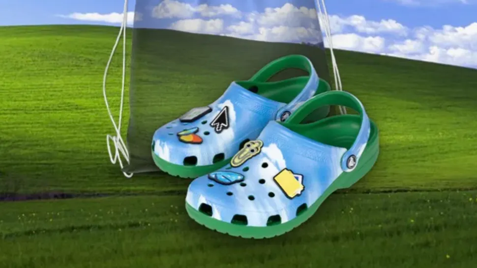 Microsoft e Crocs criam edição comemorativa inspirada no Windows XP ...