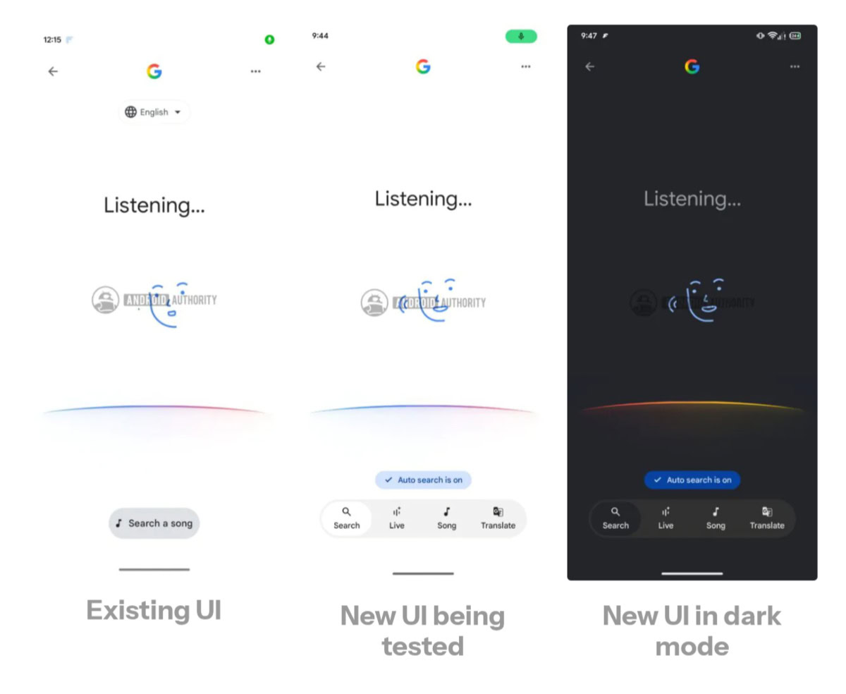 O Google está brincando com um novo visual para pesquisa por voz - GA ...